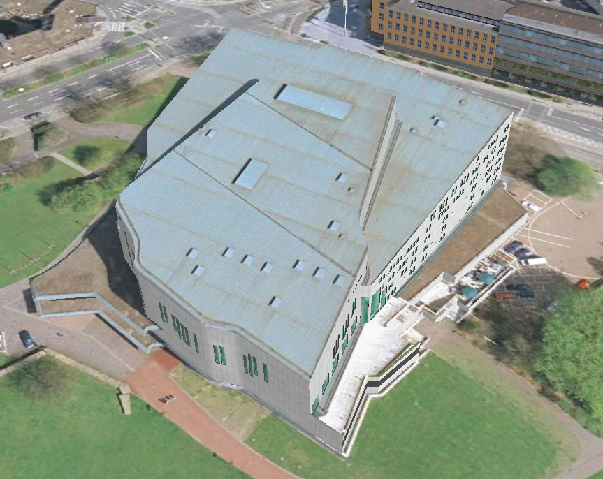 Essen Opera and Music Theatre / Aerial - 3D