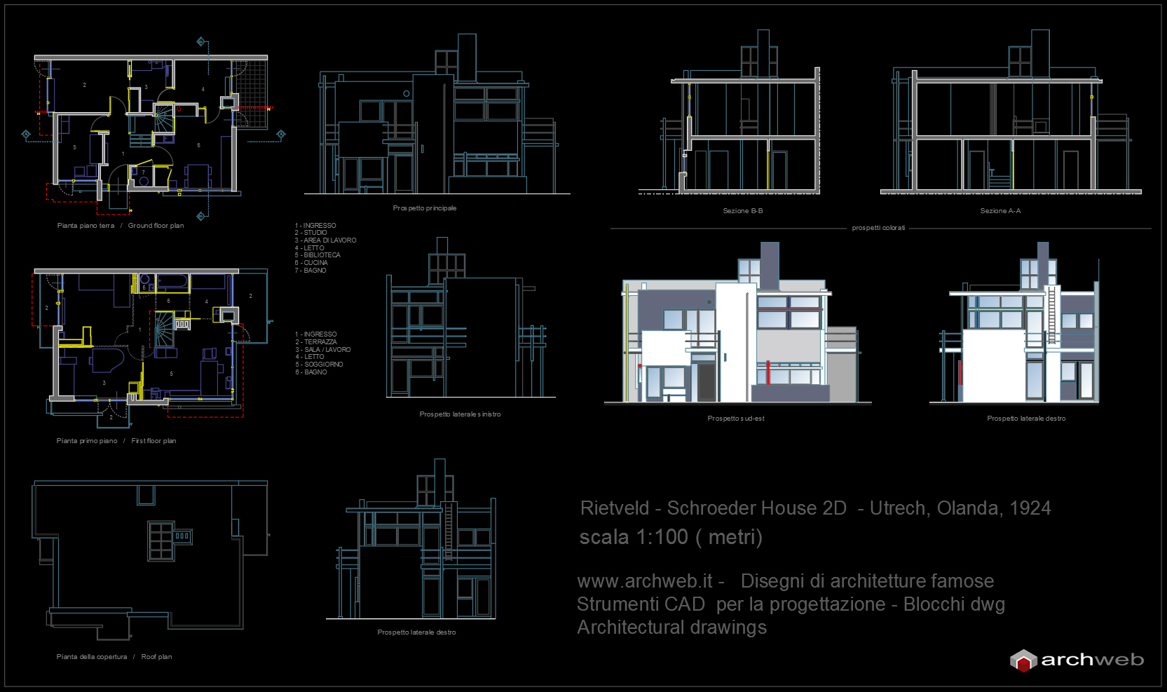 Pianta Della Casa Schroder